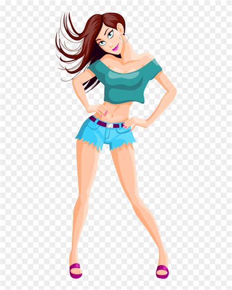 Download Sexy Girl Vector Png Image Sexy Girl Clipart Transparent Png 500x1043 322751