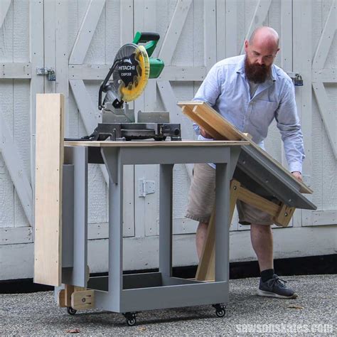 Diy Mobile Miter Saw Stand Plans And Video Saws On Skates®