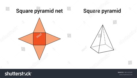 Net Square Pyramid Vector Stock Vector Royalty Free Shutterstock