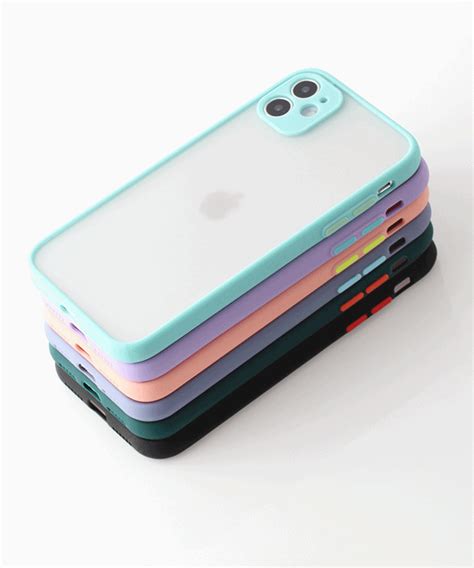 [반투명 전기종] 옆포인트 풀커버 반투명 아이폰케이스 폰케이스 젤리 에이블리