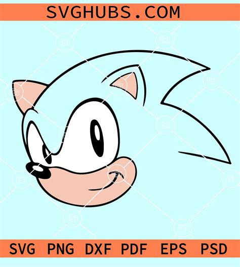 Sonic Face Svg Classic Sonic Face Svg Sonic The Hedgehog Svg