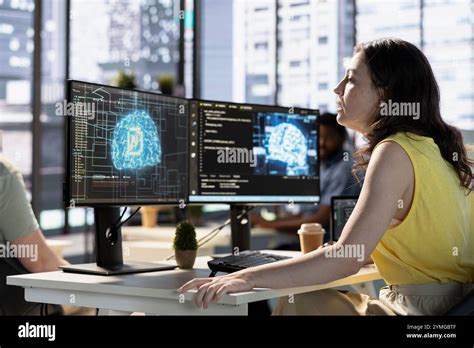 computer scientist uses ai cloud computing resources and platforms to train and deploy large