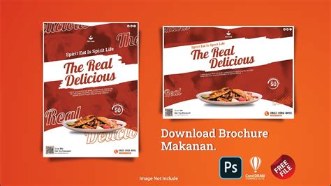 Detail Desain Brosur Makanan Cdr Koleksi Nomer