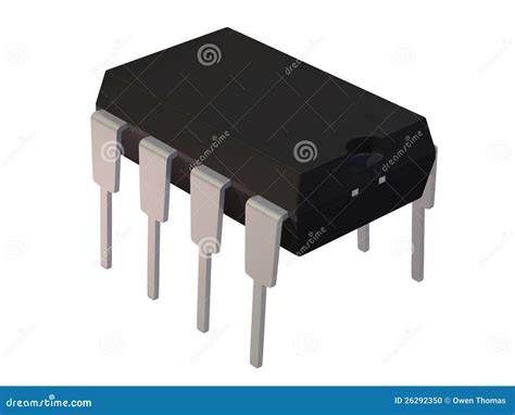 Isolated DIP8 Electronic Component Stock Illustration - Illustration of ...