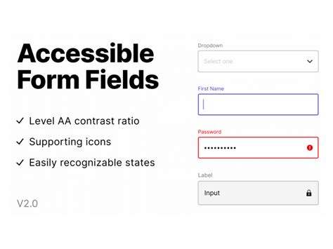 Form Fields Ui Kit Free Figma Resource Figma Elements