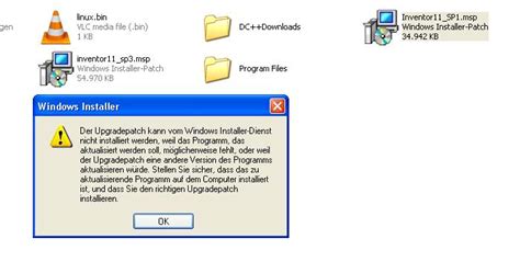 Problem Installing Inventor 11 Service Pack 1 Autodesk Community