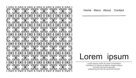Premium Vector Geometric Trellis Pattern