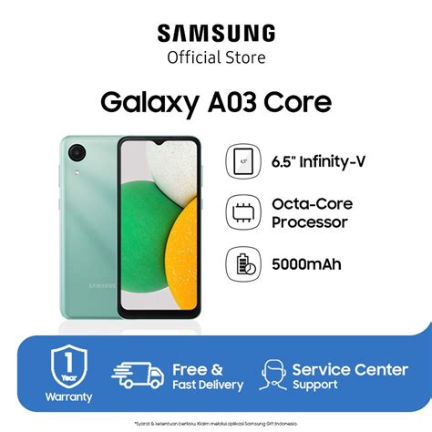 Jual Samsung Galaxy A03 Core Mint Shopee Indonesia