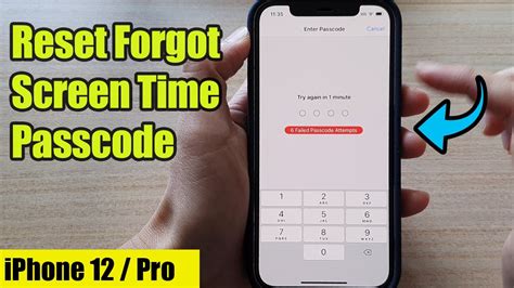 Iphone 12 Pro How To Reset Forgot Screen Time Passcode Youtube