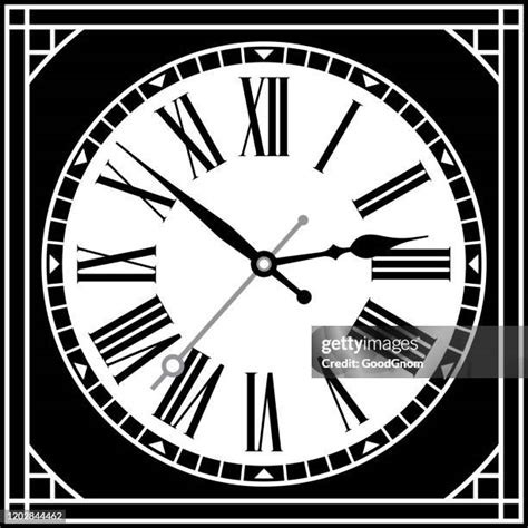 Wall Clock Roman Numerals Photos And Premium High Res Pictures Getty
