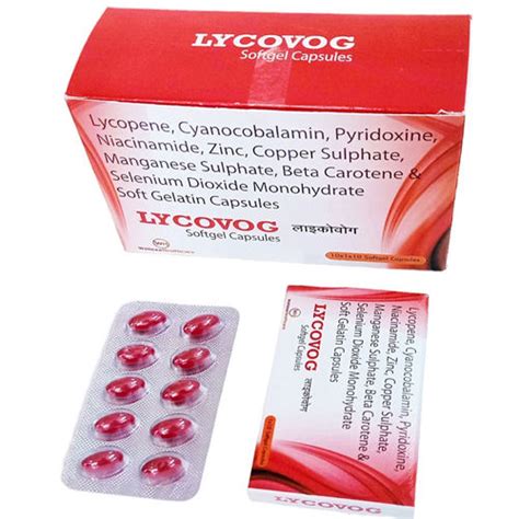 Lycopene Cyanocobalamin Pyridoxine Niacinamide Zinc Copper And Selenium