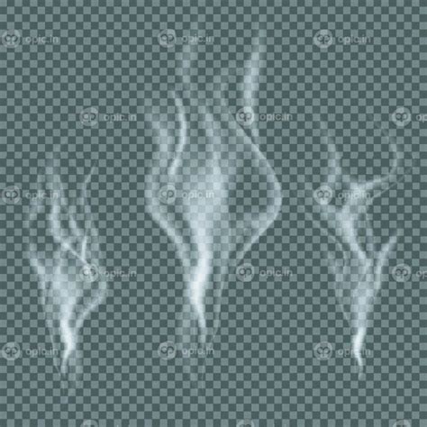 دانلود وکتور دود واقع گرایانه در زمینه شفاف اوپیک