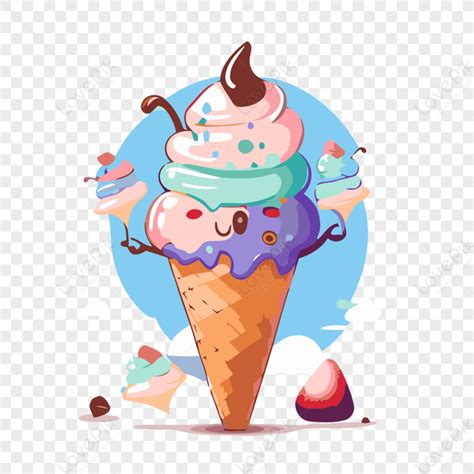 무료 아이스크림 벡터클립 아트상표만화 Png 일러스트 무료 다운로드 Lovepik