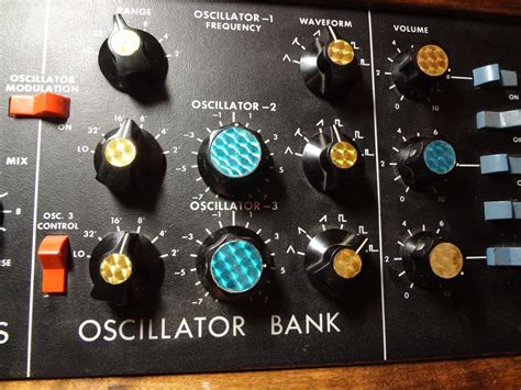 Matrixsynth Moog Minimoog Model D With Custom Colored Knobs Sn 6880