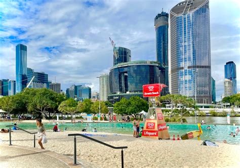 오늘의 호주 브리즈번 인공해변 풍경 Mlbpark