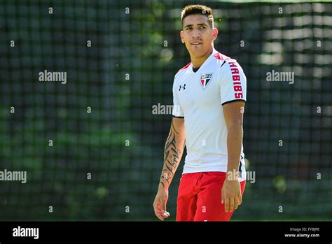 Sao Paulo Brazil 25042015 Training Spfc Ricardo Centurion