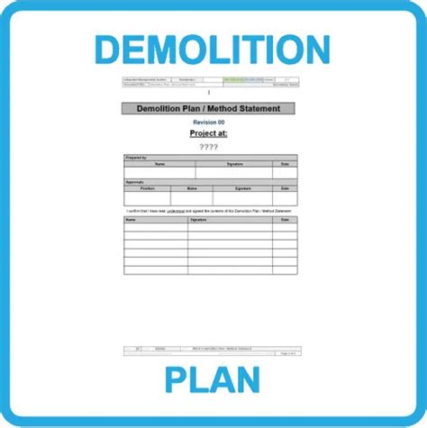 Construction Demolition Plan Document Construction Management Plan
