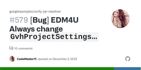 Bug EDM U Always Change GvhProjectSettings Xml Although I Have A FULL SETTINGS Issue