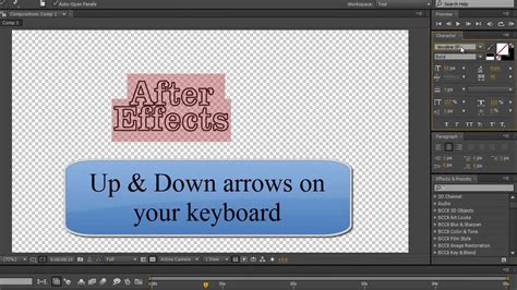 AE Basics 34 Font Selection And Faux Options YouTube