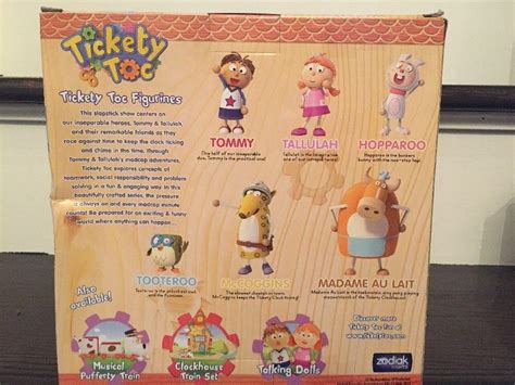 Tickety Toc 6 Figure Set Tommy Tallulah Hopparoo Tooteroo Mccoggins