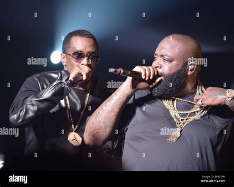 5 December 2012 Rick Ross R And P Diddy Performs During Maybach