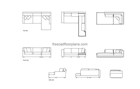 Different Style Sofa Set Detail 2d View Cad Blocks Elevation Layout Dwg File Artofit