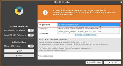 Creating Igel Os Live Usb Sticks For Single Device Use