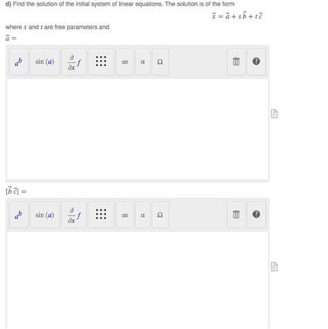 Solved Consider The Following System Of Linear Equations Chegg