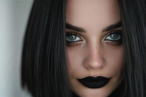 Intense Gaze Of A Mysterious Woman Premium Ai Generated Image