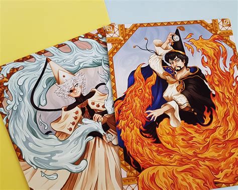 Witch Hat Atelier Print Qifrey And Olruggio A5 Art Print Etsy