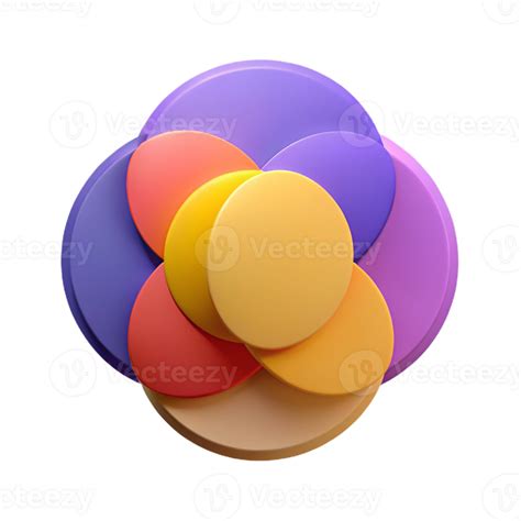 Dramatic Dazzling Geometric Pattern Of Concentric Circles Crisp Edges Flat Color Single