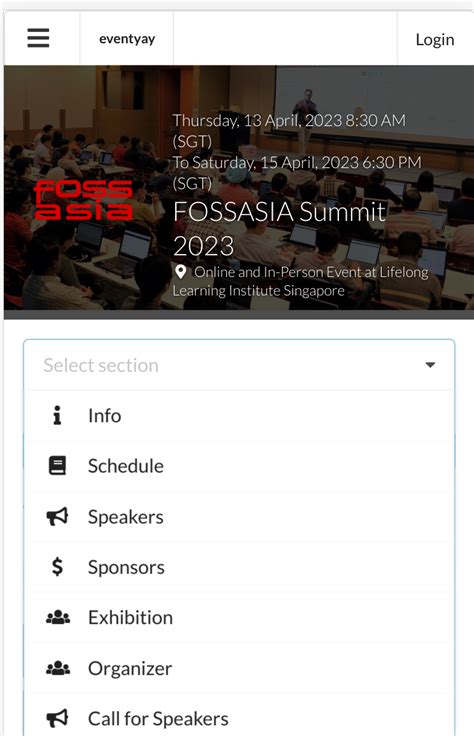 redesign burger menu for mobile views · issue 8752 · fossasia open event frontend · github