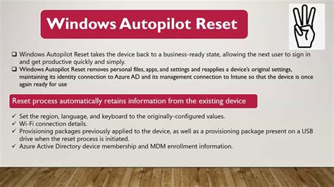 Autopilot Reset Intune Portal Autopilot Windows 10 Exgrju