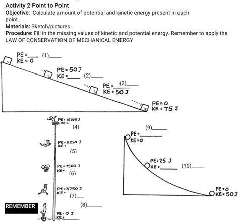 SOLVED Science Activity Point To Point Objective Calculate The Amount Of Potential And