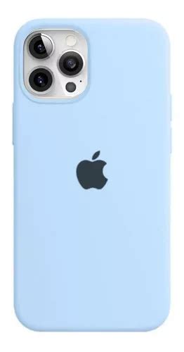 Capa Capinha Silicone Compatível Iphone 12 Max 12 12 Pro Cor Azul