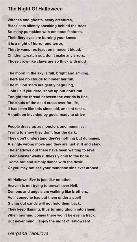 Scary Halloween Poetry Top Spooky And Fun Halloween Poetry Books For