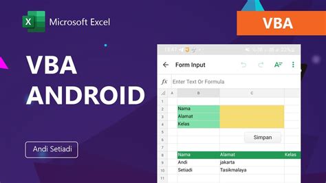 Menjalankan Macro Vba Di Android Membuat Form Input Youtube