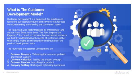 Customer Development Model Powerpoint Template Slidesalad