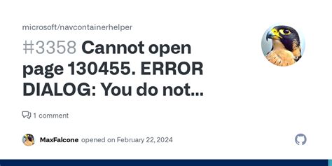 Cannot Open Page 130455 Error Dialog You Do Not Have Access To Dynamics 365 Business Central