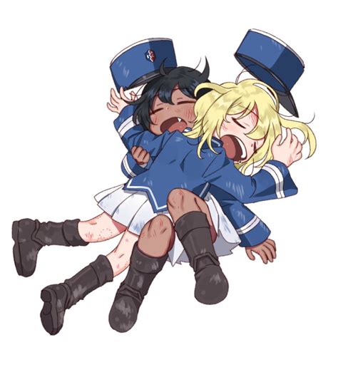Safebooru 2girls Andou Girls Und Panzer Bangs Bc Freedom Emblem