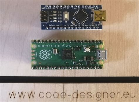 Arduino Nano Vs Raspberry Pi Pico Code Designer