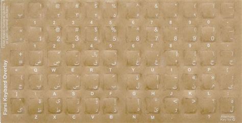 Buy Farsi Keyboard Stickers Labels Overlays With White Characters For Black Computer