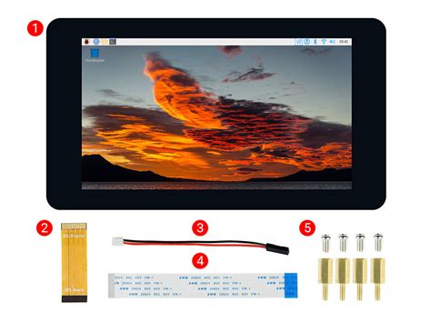 7inch Capacitive Touch Display Dsi Interface Ips Screen 800×480 5 Point Touch With Case