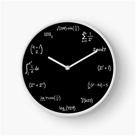 Nerd Clock Clock By Ruland Nerd Clock Math