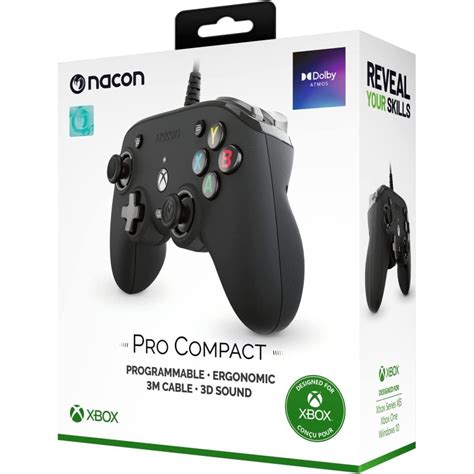 Controller Nacon Pro Compact Wired Nero Accessori Xbox One Series X