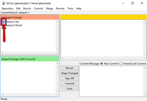 Git Gui How To Stage Individual Unstaged File Vishal Monpara