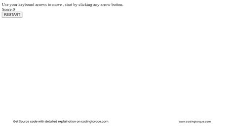 Snake Game Using Html Css And Javascript Coding Torque Coding Torque