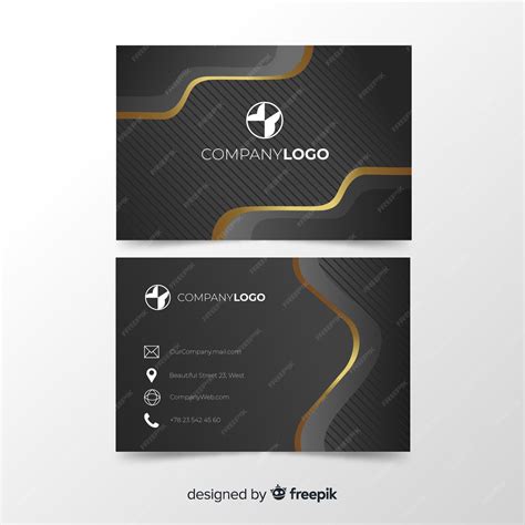 추상 명함 서식 파일 무료 벡터