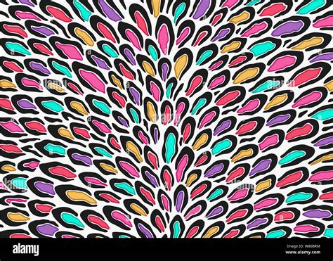 Abstract Leopard Peacock Pattern Vector Illustration Background For