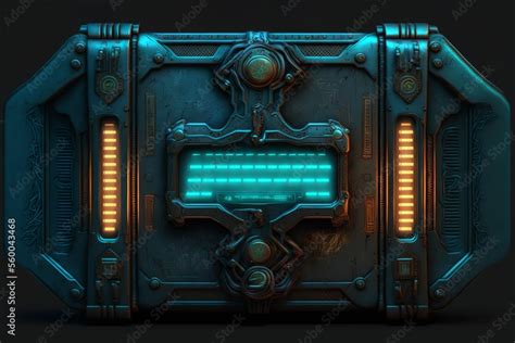 Deep Sea Submarine Equipment Interface With Sonar Terminal Monitor Screen Devices And Energy